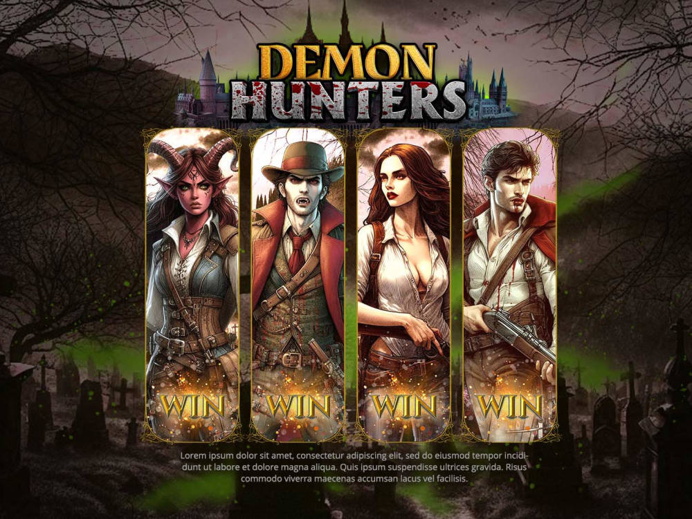 Demon Hunters, Slot Game, Entertainment Experiment | Upwork