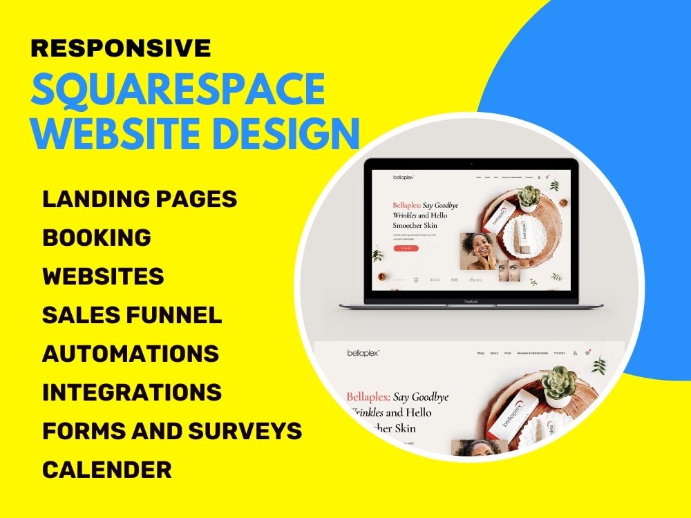 Clean squarespace website, squarespace designer, squarespace landing ...