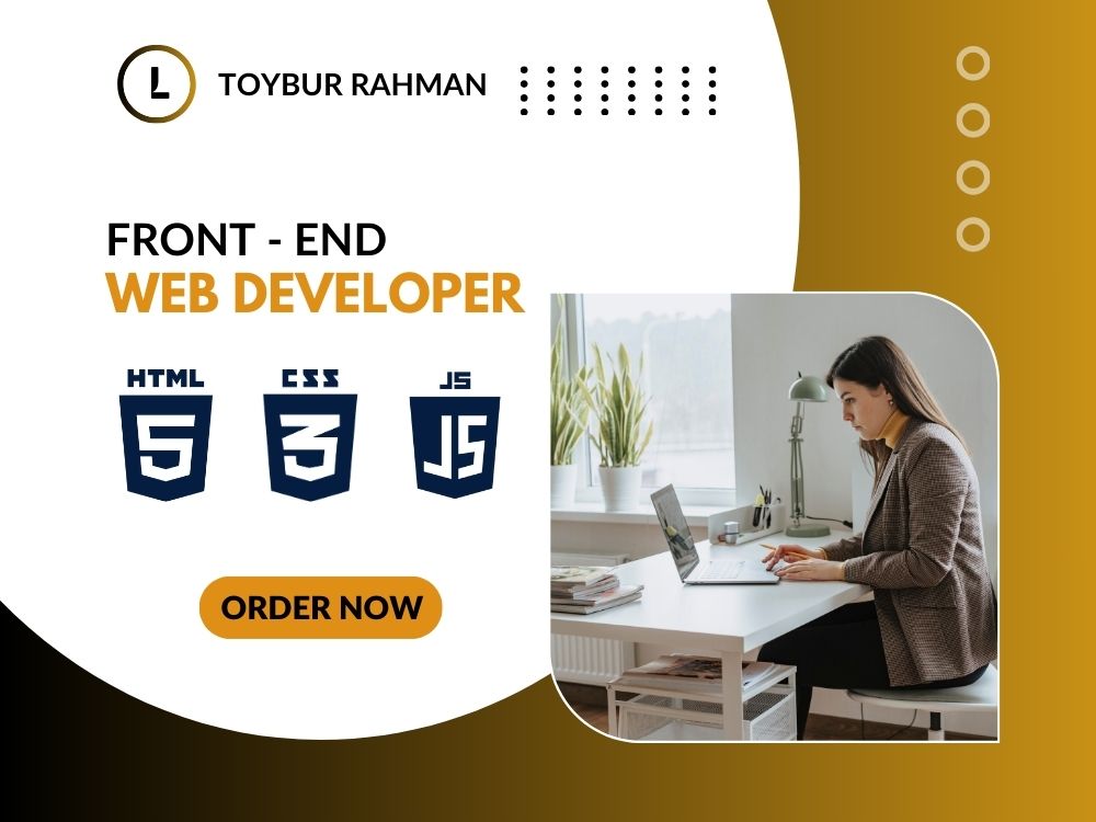 Front end development of your website with HTML, CSS, JavaScript. | Upwork