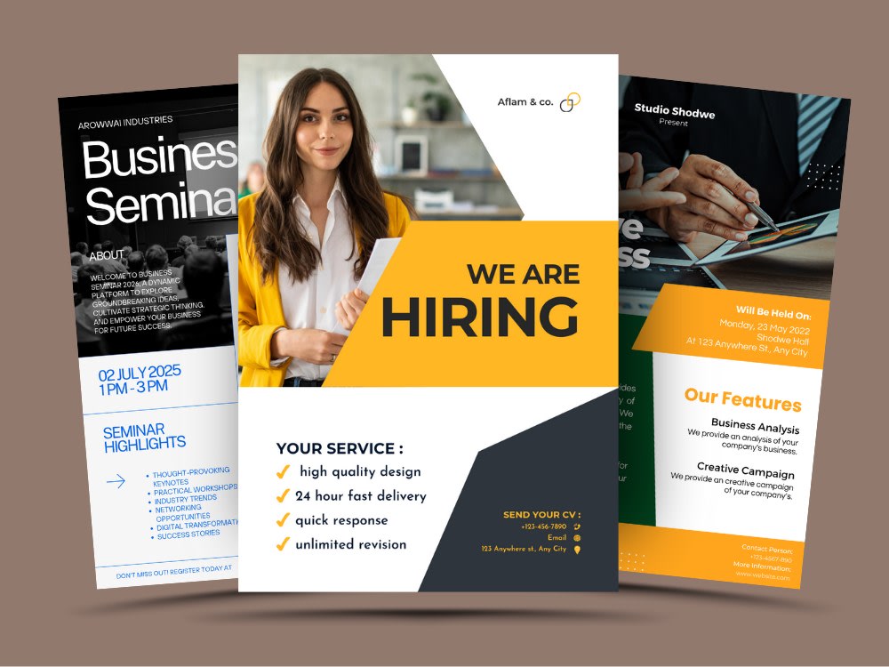 Design custom business flyers | Upwork