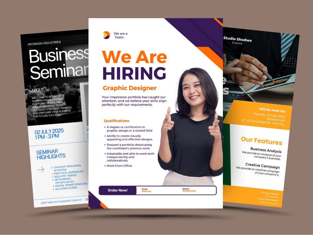 Design custom business flyers | Upwork