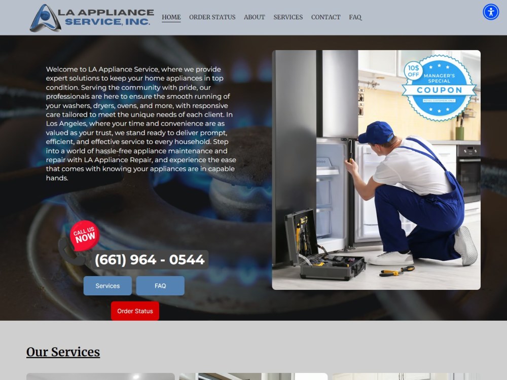 A appliance repair website | Upwork