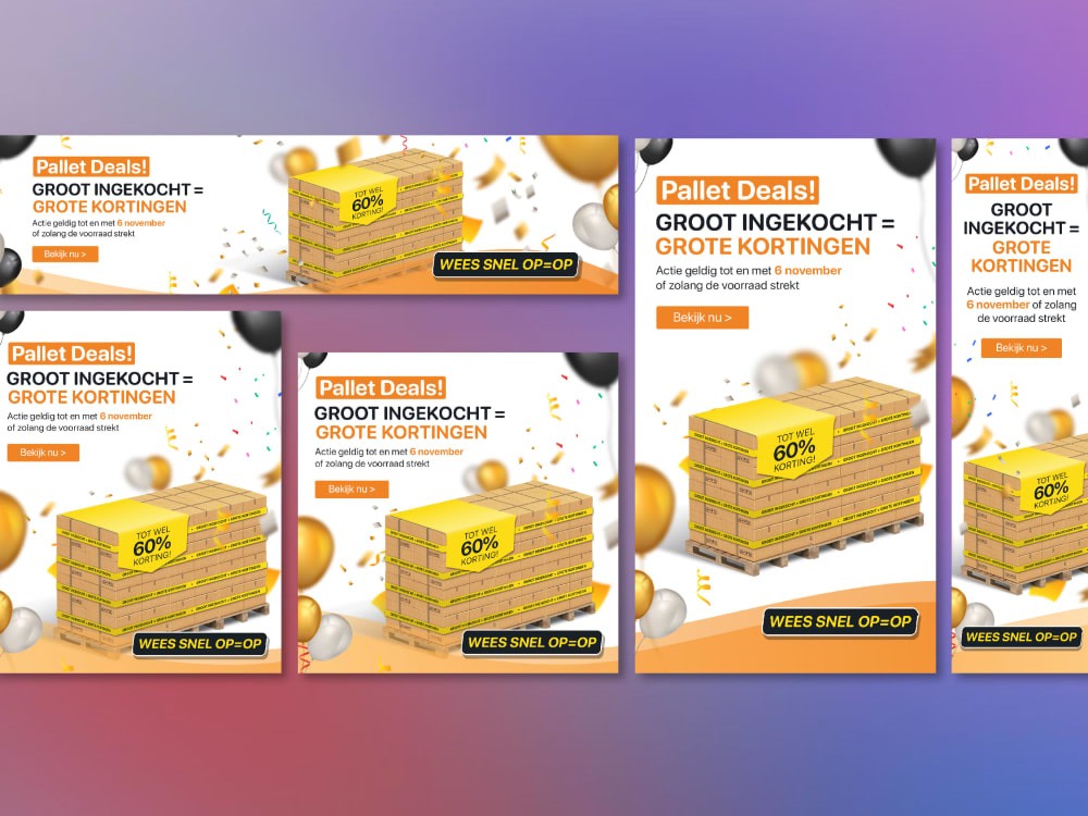 Professional creative banner ads in standard sizes | Upwork