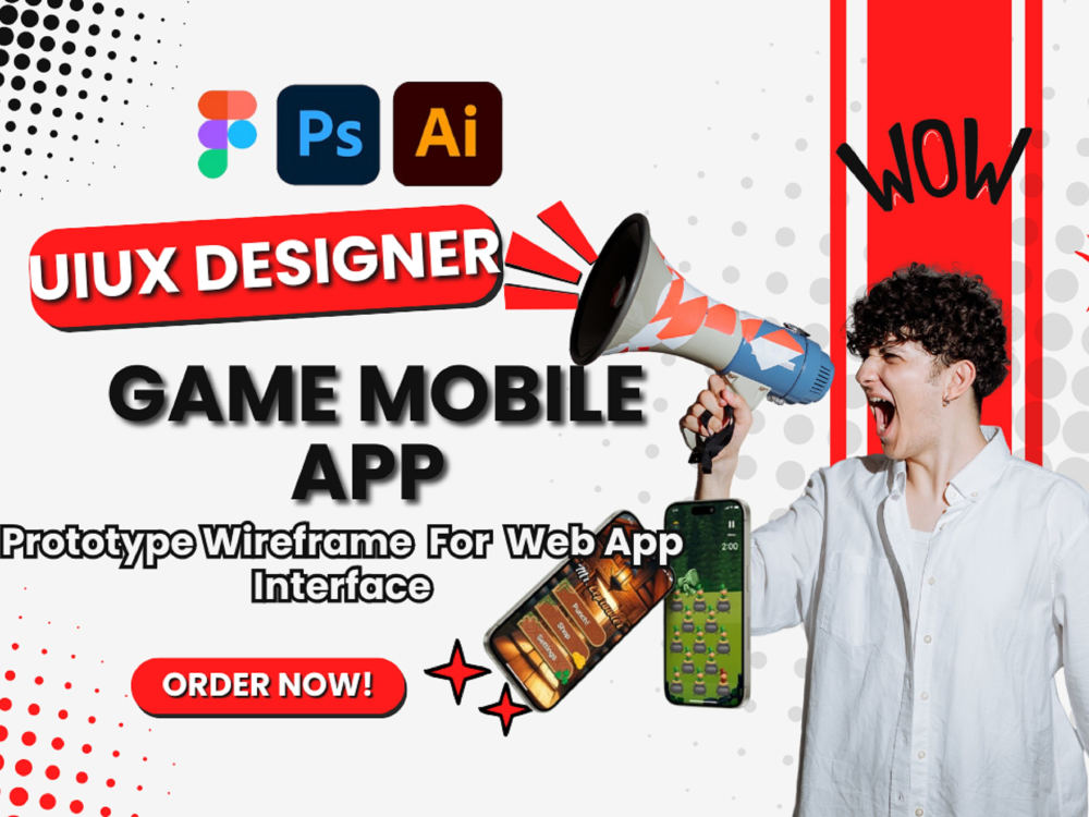 UIUX Design or prototype wireframe for Game mobile app & web app ...