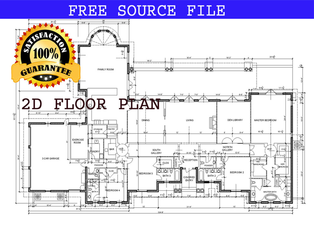 Perfect 2d floor plan as given sketch or requirement | Upwork