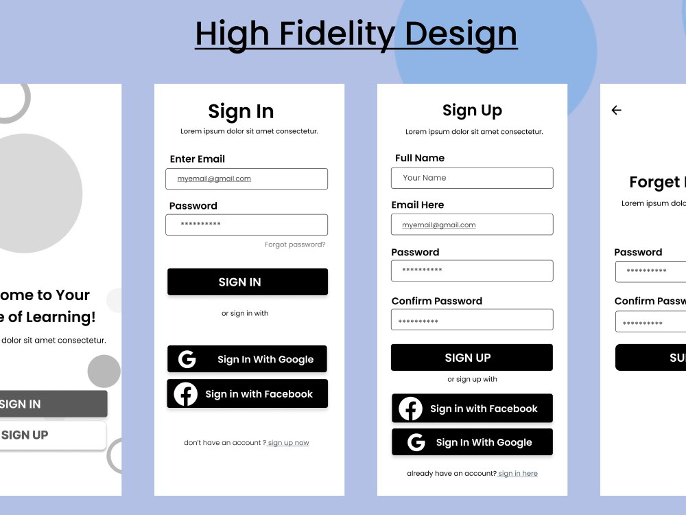 Stunning mobile UI UX wireframes and mockups using figma | Upwork