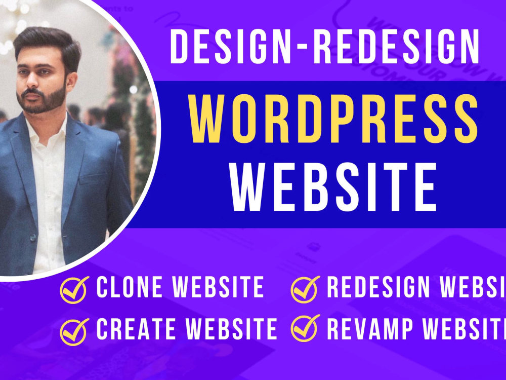 Build, rebuild, redesign wordpress website elementor website design | Upwork