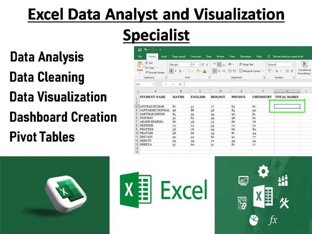 Excel Data Analysis and Dashboard Creation Services. | Upwork
