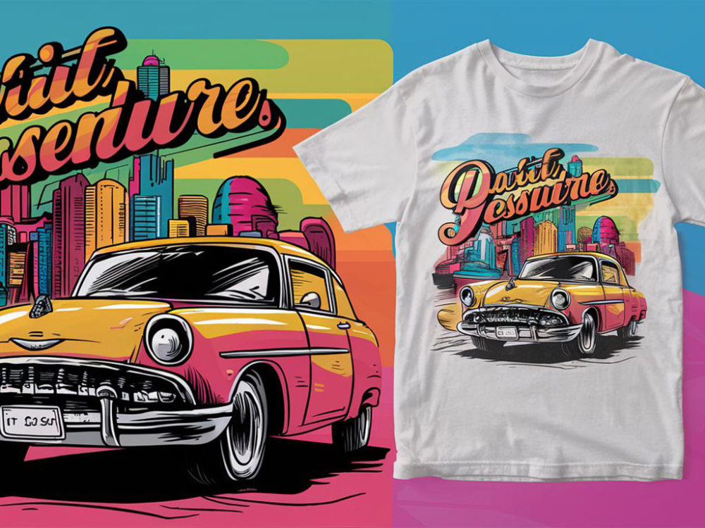 Unique and eye-catching custom T-shirt Design for your mearch brand ...