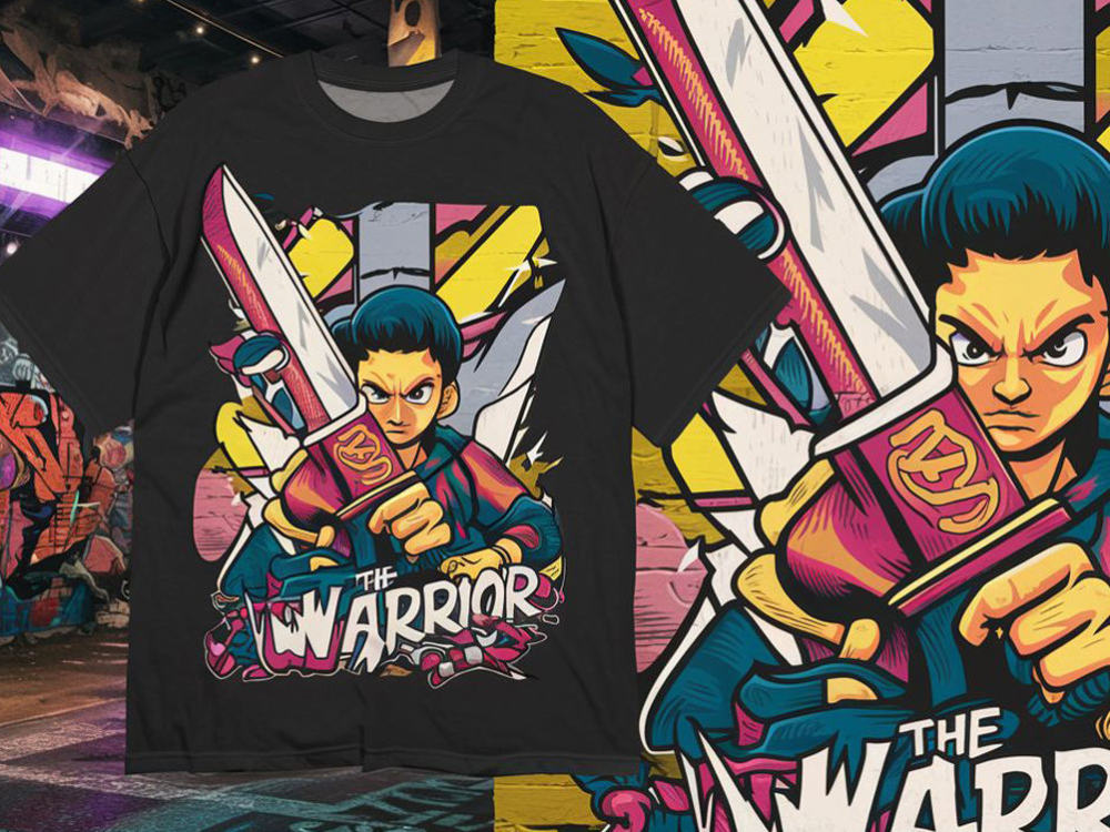 Unique and eye-catching custom T-shirt Design for your mearch brand ...