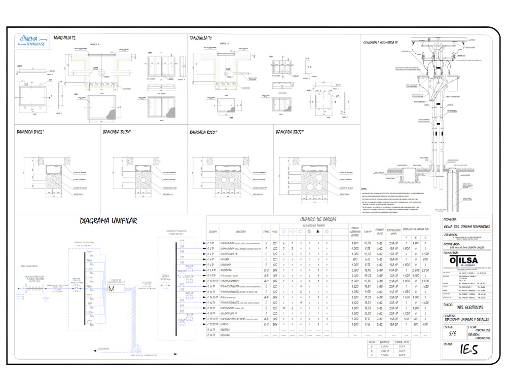 Engineering projects. Design, calculations, estimates, plans and ...