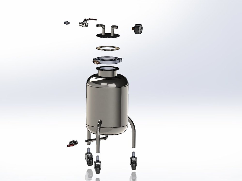 Dispensing Pressure Vessel for filtering sensetive fluid for Sterile ...