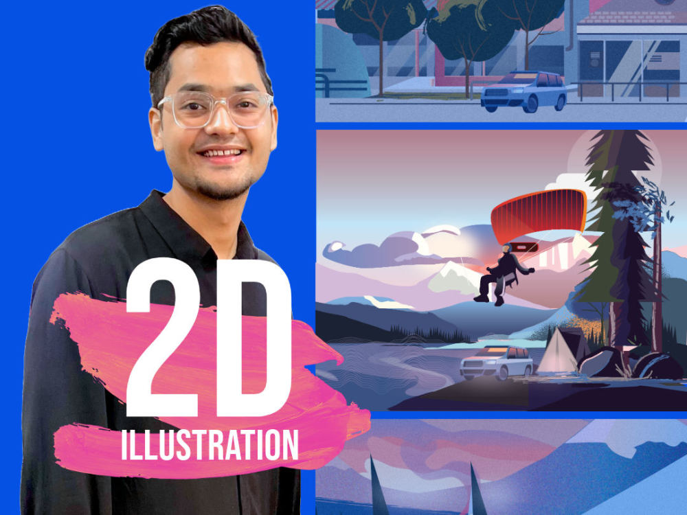 Beautiful multipurpose 2D illustrations | Upwork