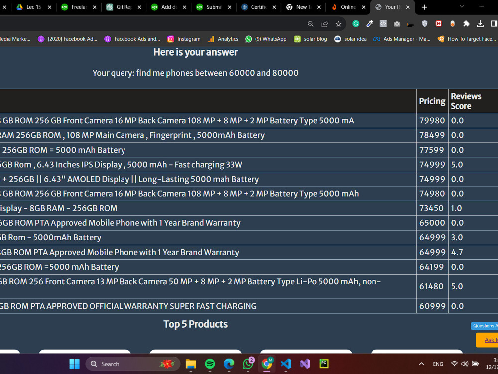 Web scraping + website automation/crawler + data analytics | Upwork