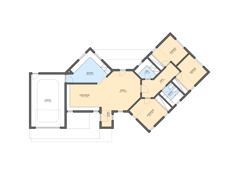 Professional 2D floor plan. Real estate Schematic Design. | Upwork