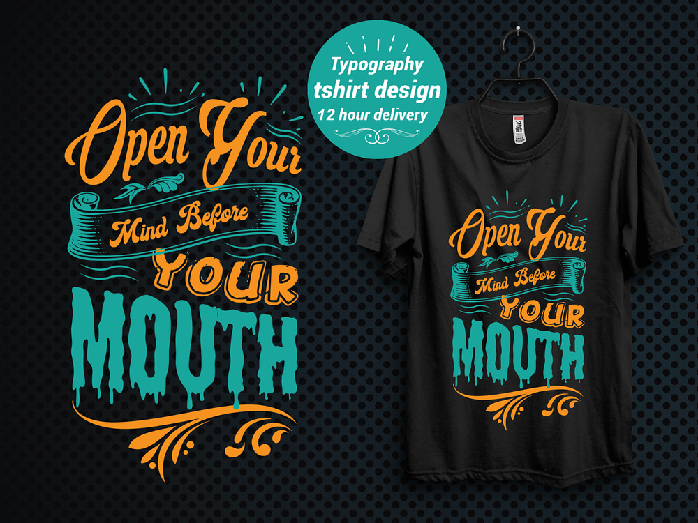 Custom typography t shirt design for your brand | Upwork