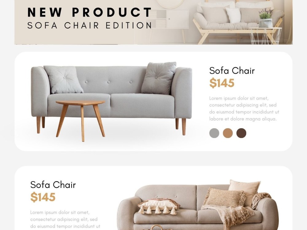 Product Catalogue with Stunning Design, product images, texts content ...