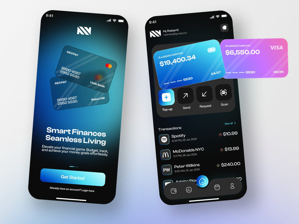 Stunning UI UX for mobile app using figma or adobe xd | Upwork