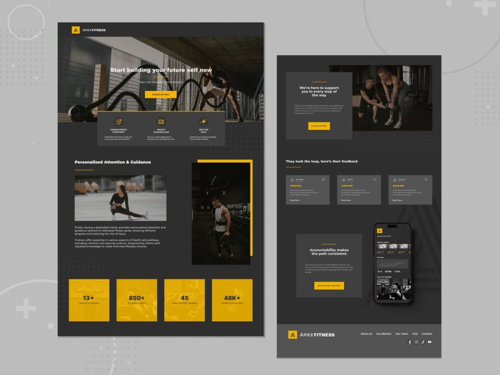 Custom Engaging Website Design on Figma (Landing Page) | Upwork