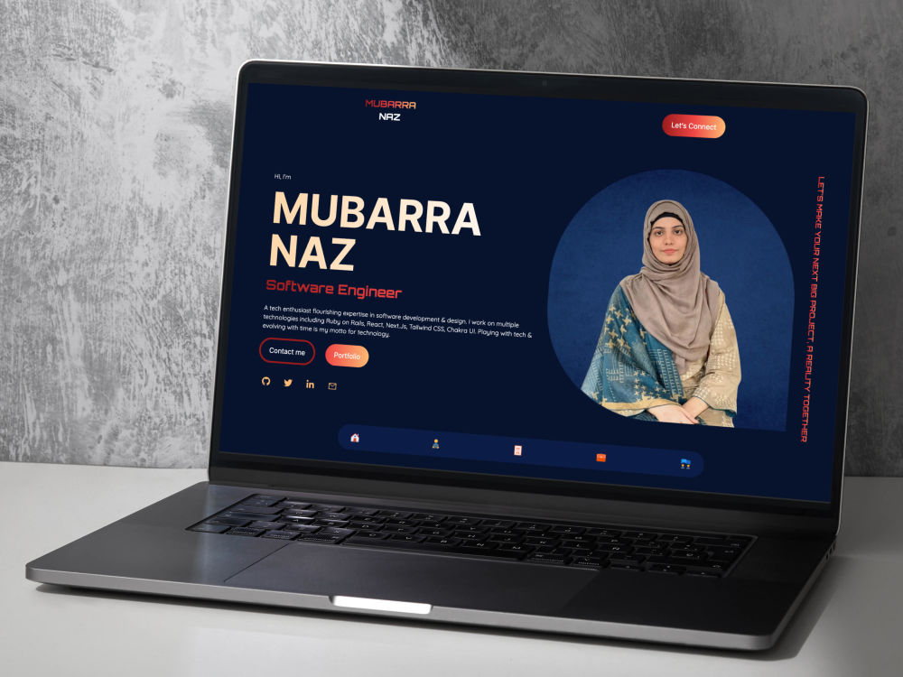 A tailored personal portfolio website using NextJs. | Upwork