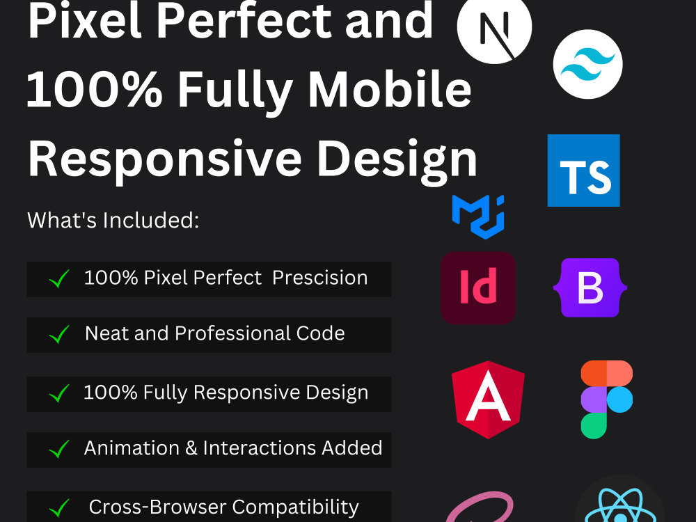 Pixel Perfect Figma To React App With Typescript Nextjs And Tailwind Css Upwork
