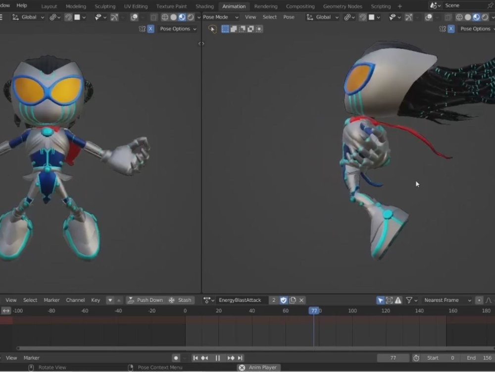 A cycle animation for your game character in Blender | Upwork