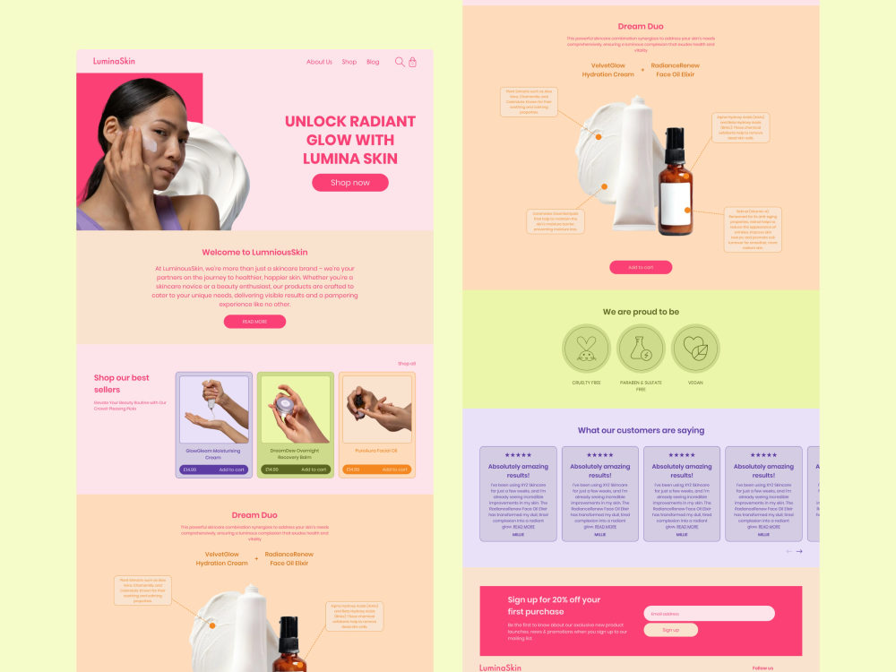 A clean modern web design/ UX & UI for your brand and business | Upwork