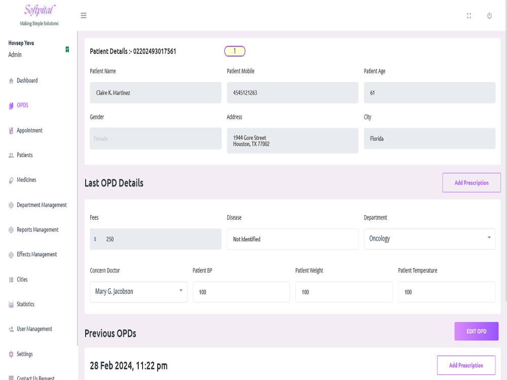 The Hospital Management System with OPD and Appointment Management and ...