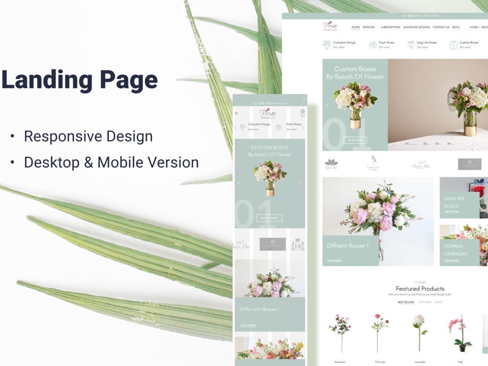 UX & UI design of a high-converting landing page | Upwork