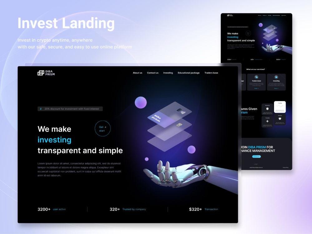 UX & UI design of a high-converting landing page | Upwork