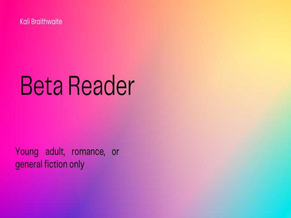 An amazing beta reader for your novel | Upwork