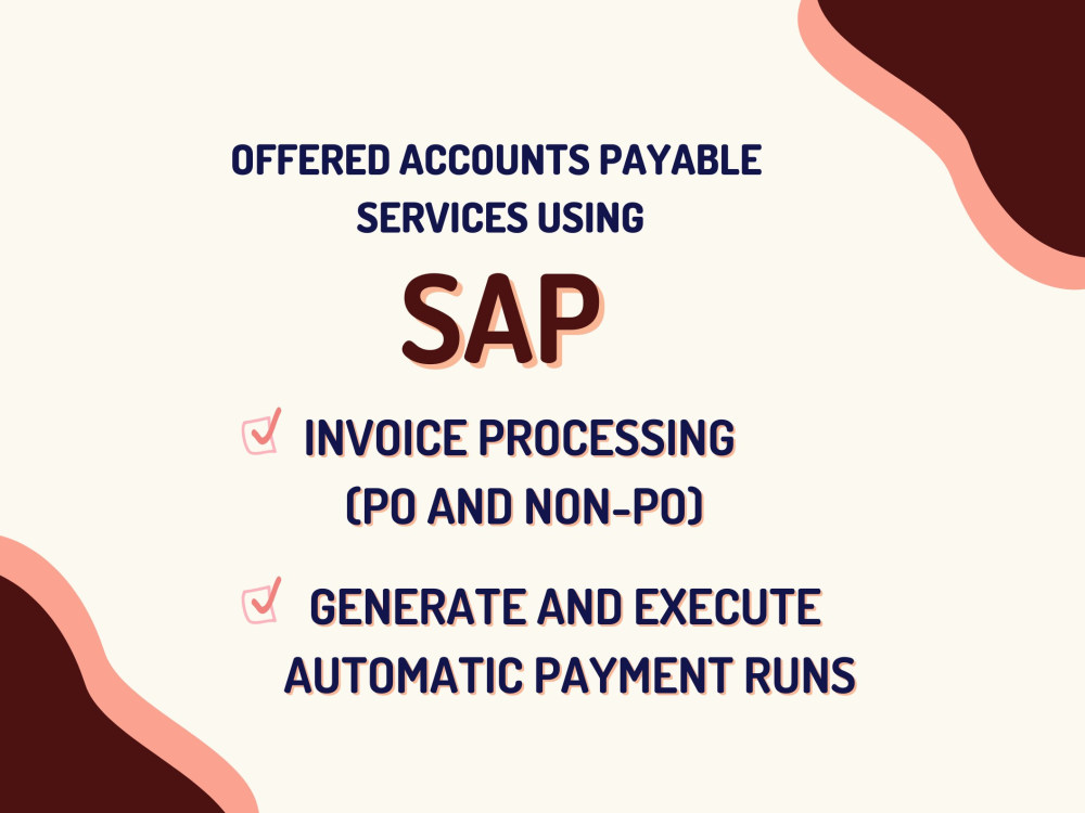 SAP Accounts Payable Processor (Invoice Processing and Auto Payment ...