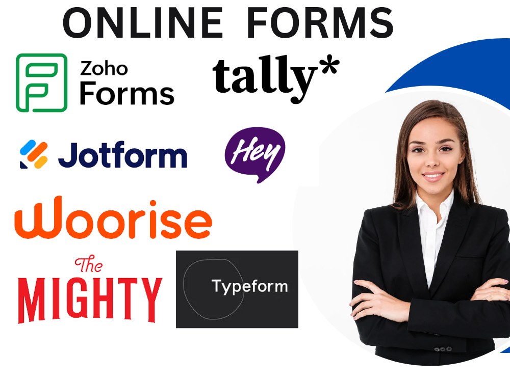 Online forms using heyform typeform mighty form tally form jotform ...