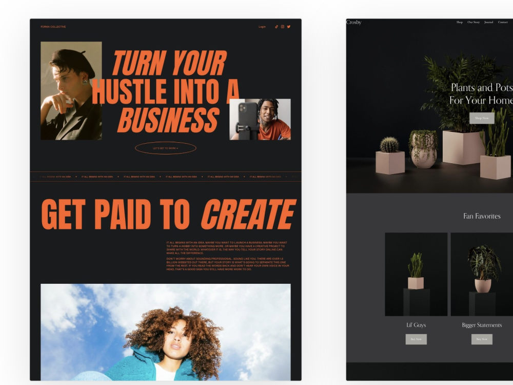 A customized modern Squarespace website. | Upwork