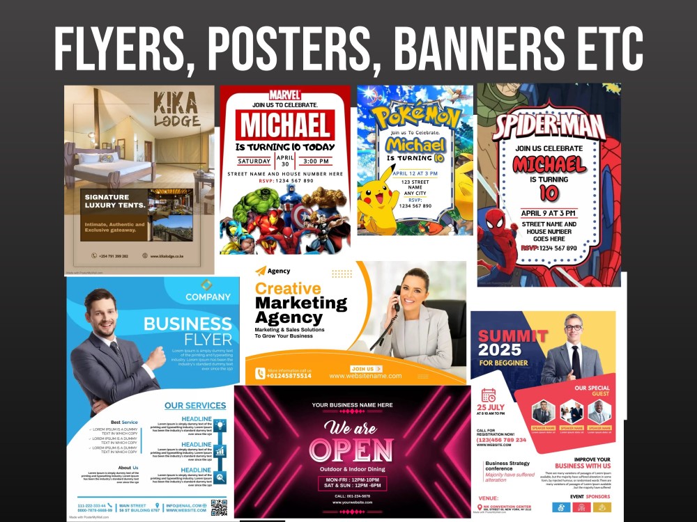 A unique flyer, poster, banner or graphic design | Upwork