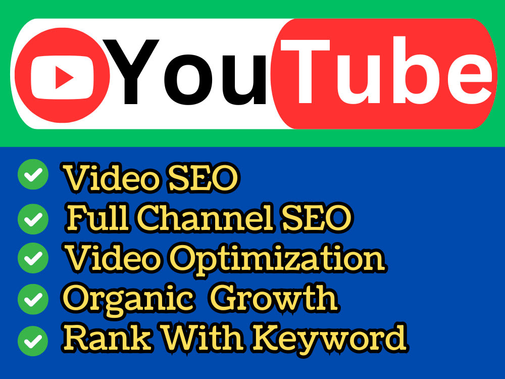 Youtube Channel SEO for Video Optimization Top Ranking | Upwork