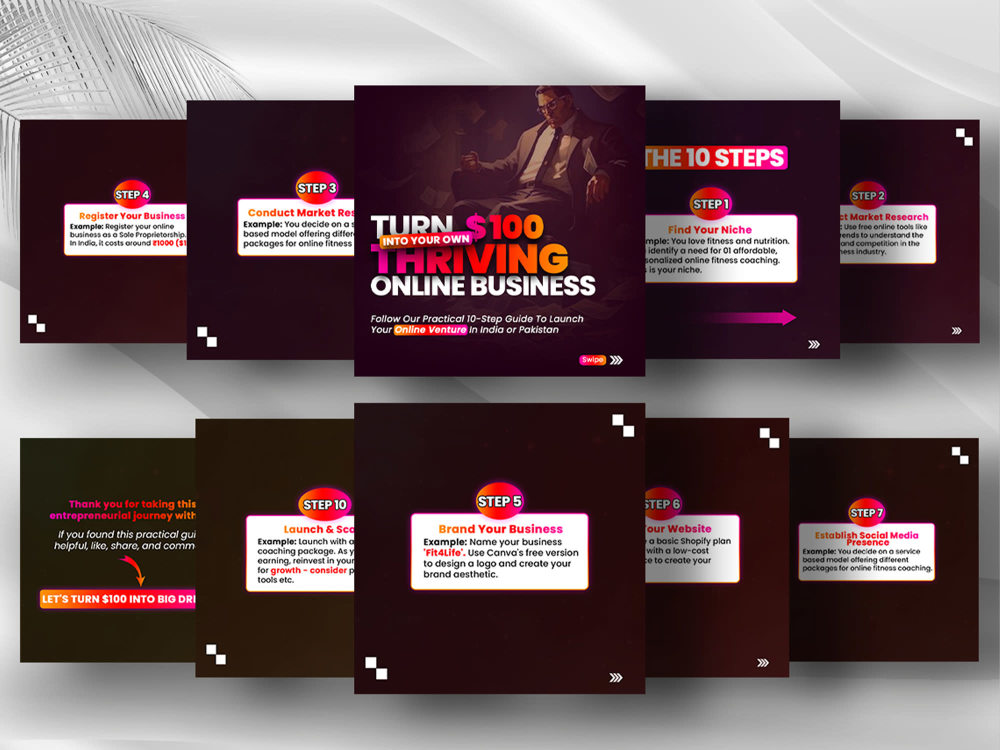 Creative Instagram Carousel Post Design | Social Media Carousel Post ...