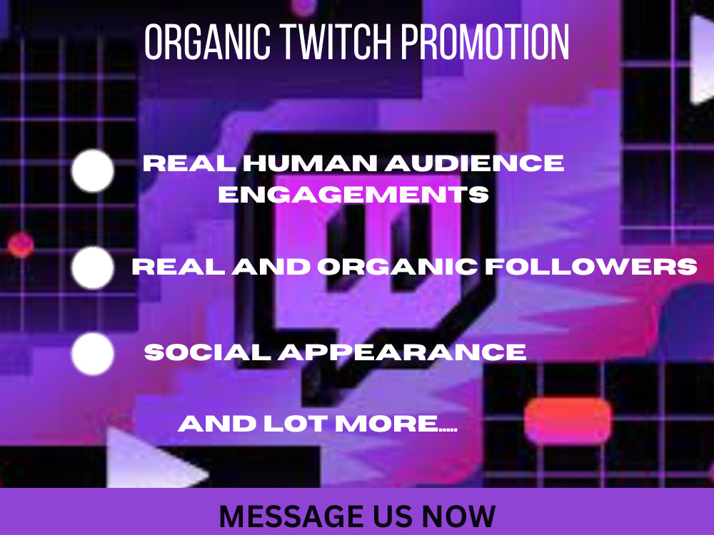 Organic twitch promotion+ viewers to your twitch channel | Upwork