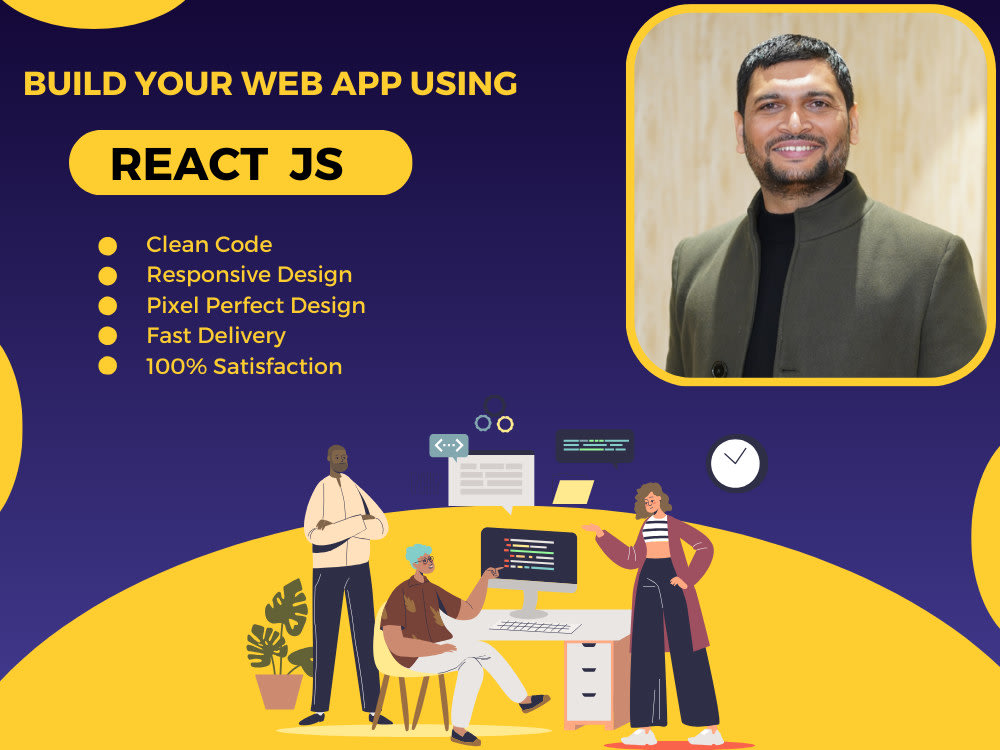 A Web App using React JS | React | React Developer | Figma to React | Upwork