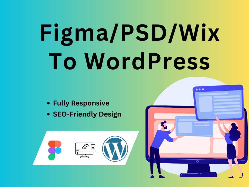 Convert Figma to WordPress, Canva ,PSD, Wix to Elementor Pro | Upwork