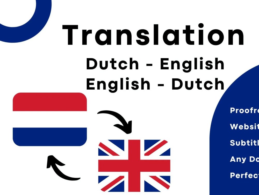 Expert Dutch-English & English-Dutch Translator. | Upwork