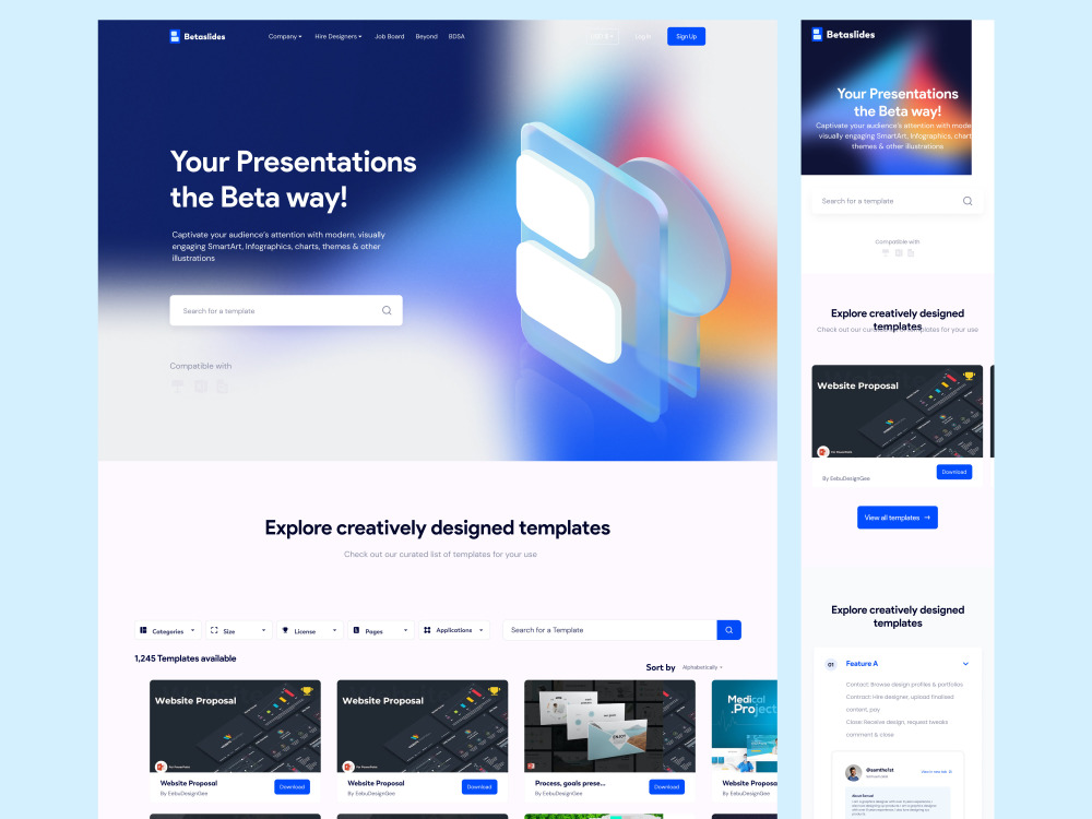 Get a creative and unique landing page design | Upwork