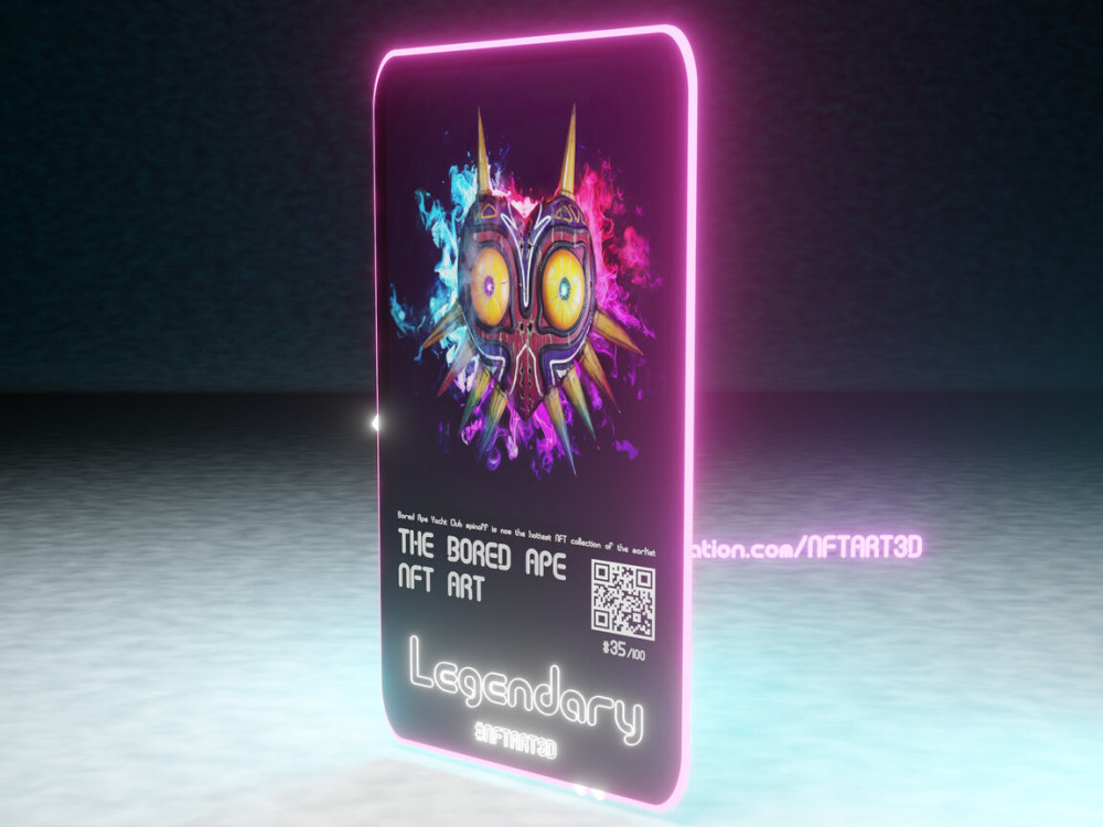 3d NFT Card Animation within 24 Hours | Upwork