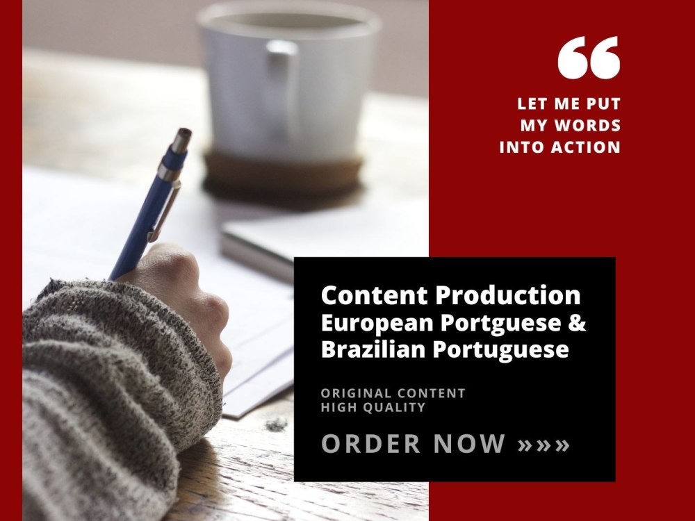 A great and original article written in Portuguese | Upwork