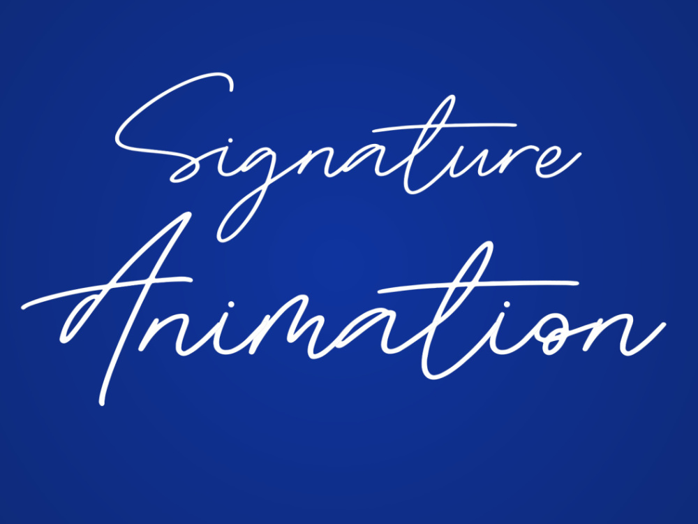 Lettering , logo or handwritten signature animation | Upwork