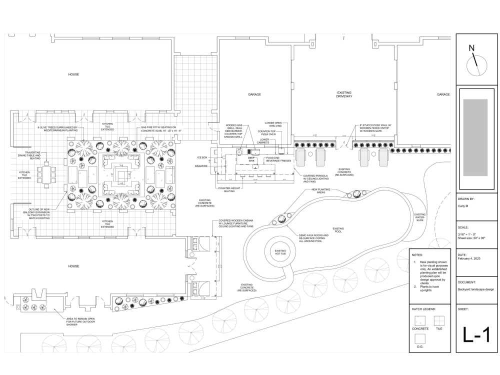 A 2D landscape plan that showcases your dream yard | Upwork