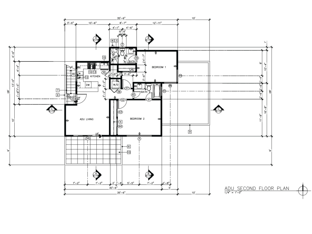 A 2D architectural plan that showcases your exquisite design vision ...