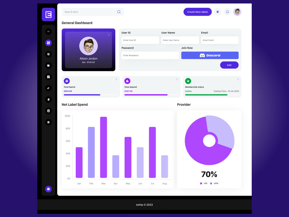 Clean and professional web app, SAAS app, Dashboard Design | Upwork