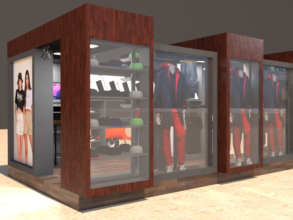 A design for a stand, kiosk, or small-format store tailored to your ...