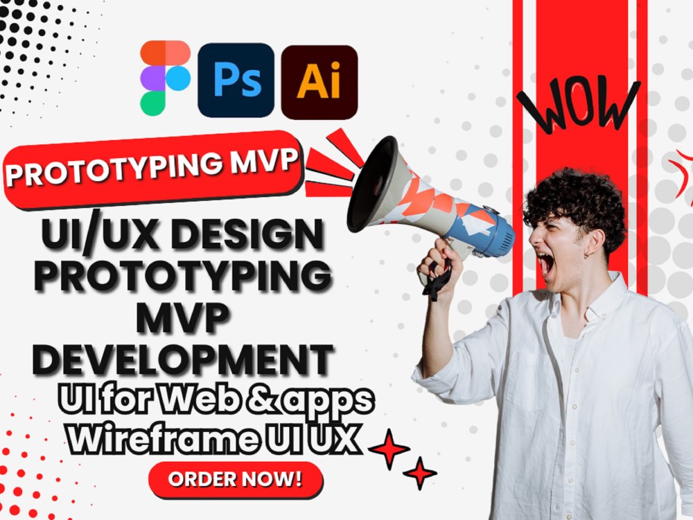 Ui/ux design prototyping mvp development UI for Web & apps Wireframe UI UX | Upwork